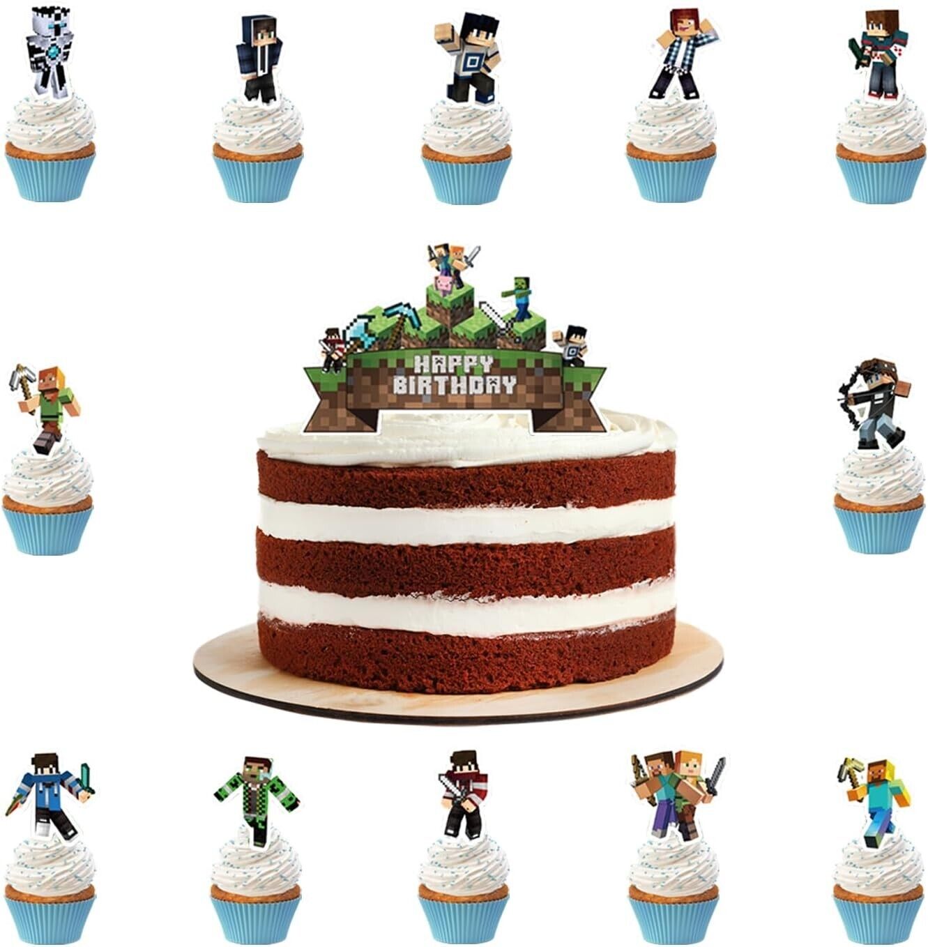 Minecraft Geburtstagsdeko Minecraft Geburtstag Party Deko Jungen Mädch ...
